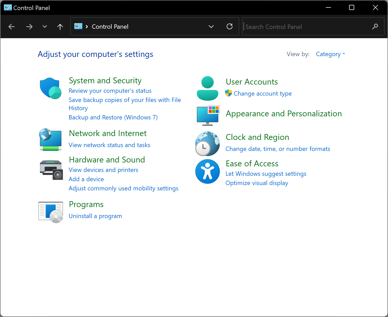¿Cómo abrir el Panel de control en Windows 11?