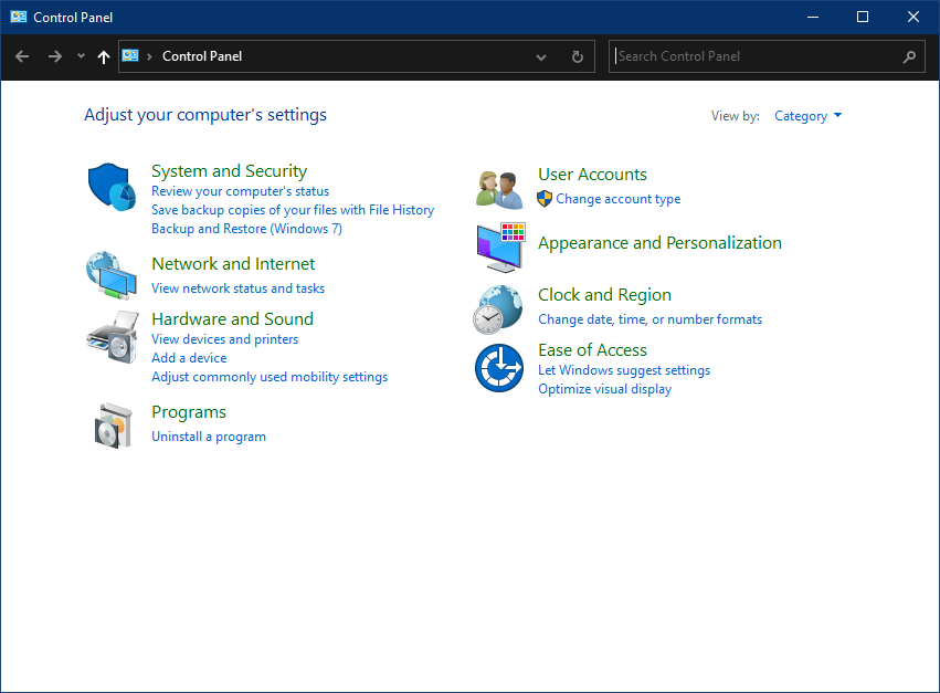¿Cómo ejecutar el Panel de control como administrador en Windows 10/8/7?